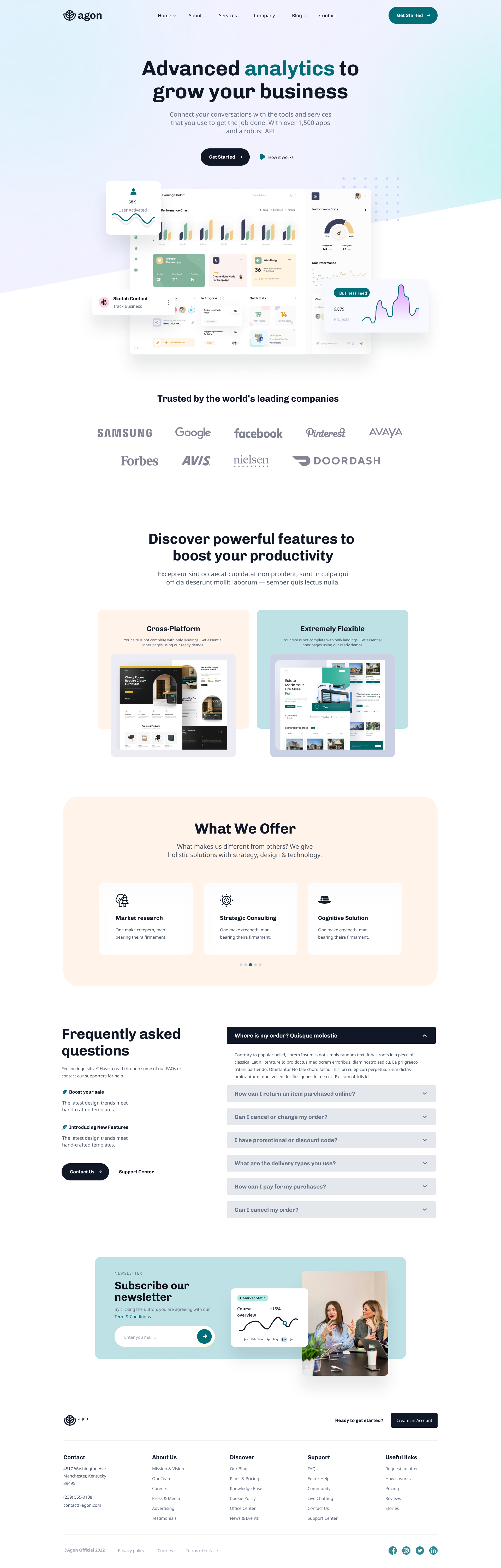 Agon - Multipurpose Agency Figma Template by alithemes | ThemeForest